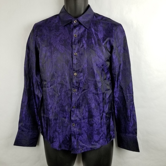 Zhe Lin | Shirts | Nwt Zhe Lin Club Button Front Shirt Defects Large ...